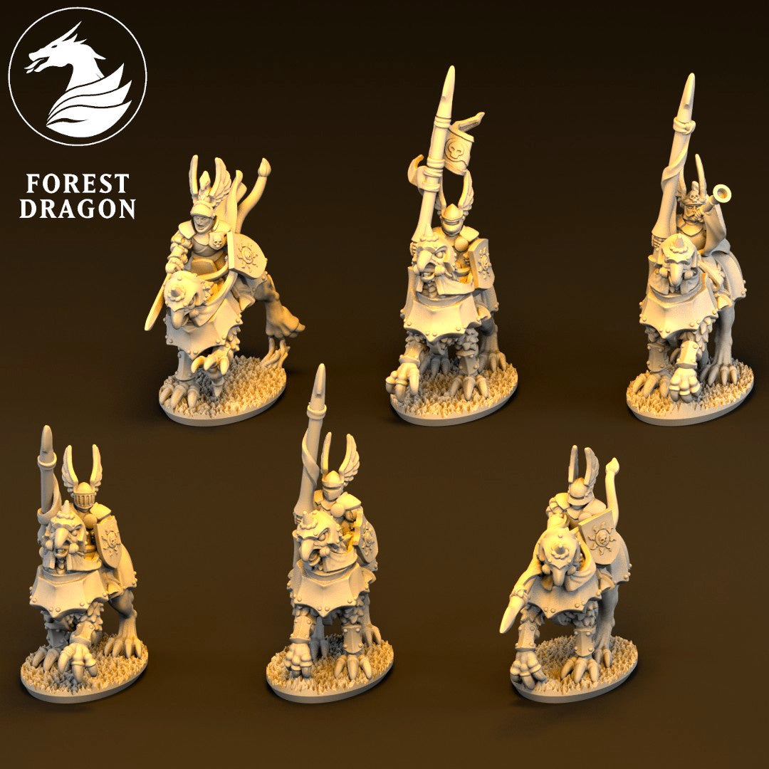 Imperial Heavy cavalry on Flightless Griffons – Sundered Studios