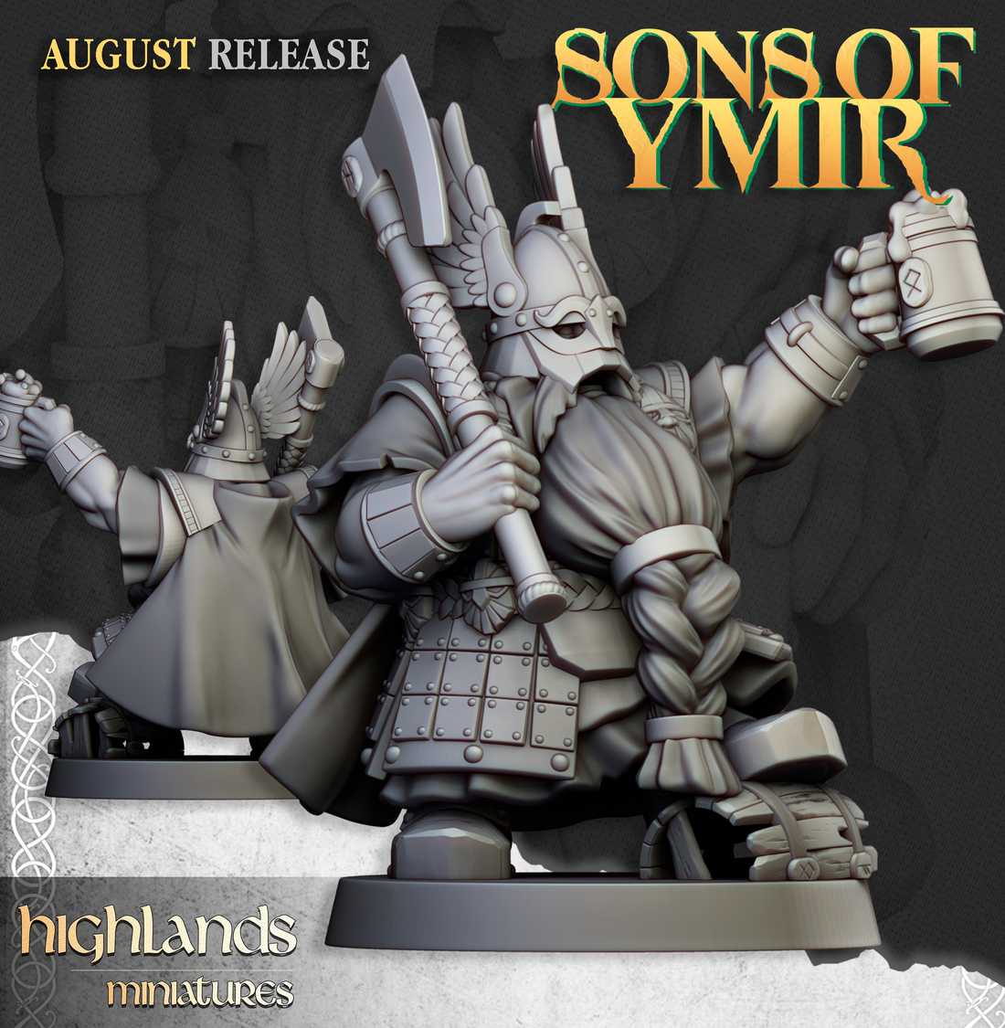 Dwarf Veterans With Shields – Sundered Studios