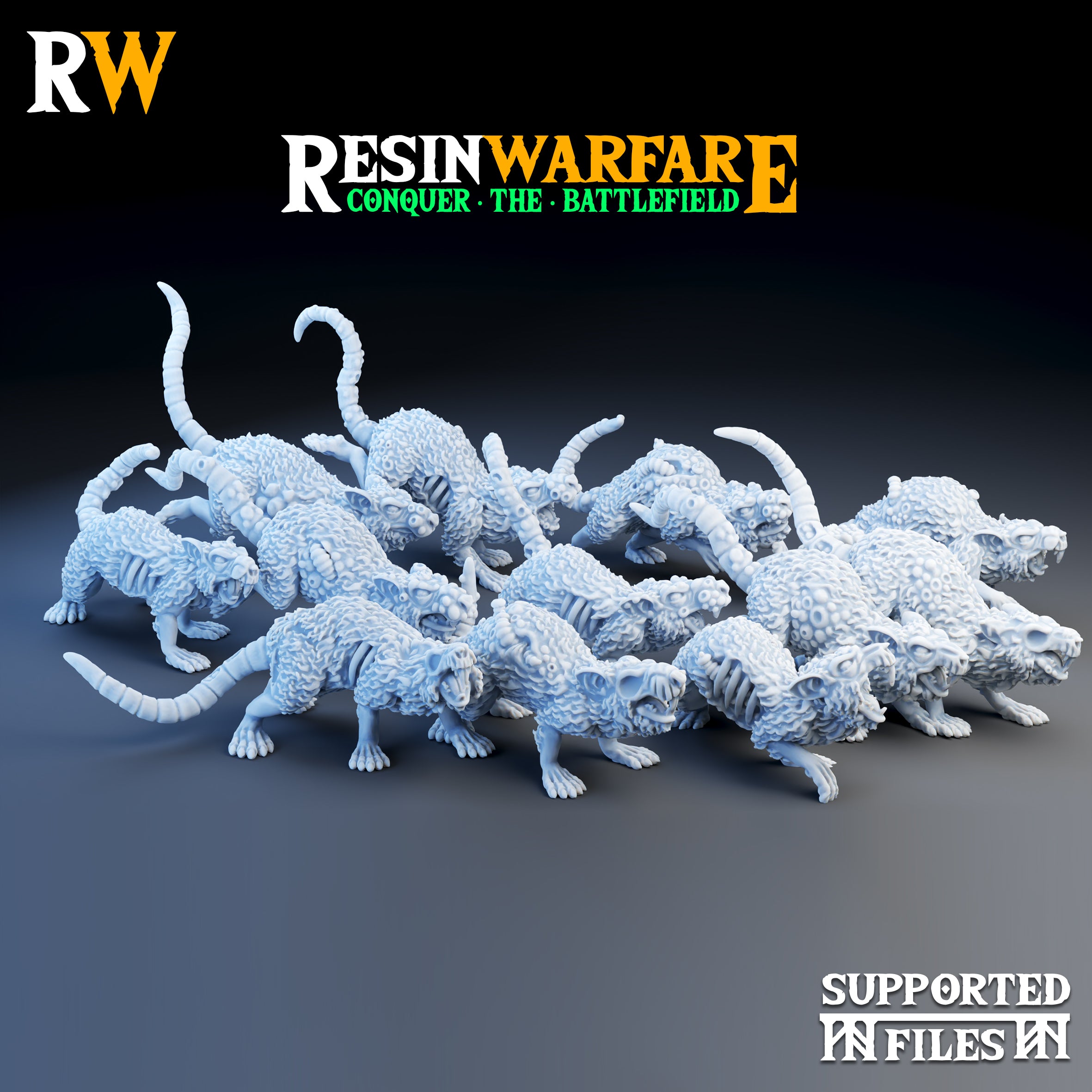 Giant Pox Rats [12 Models] – Sundered Studios